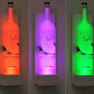 Grey Goose Wall Mount Vodka Color Changing Led Remote Control Lamp Bar ...