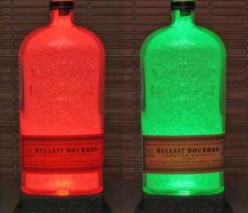 Bulleit Bourbon Kentucky Whiskey Led Remote Color Changing Liquor ...