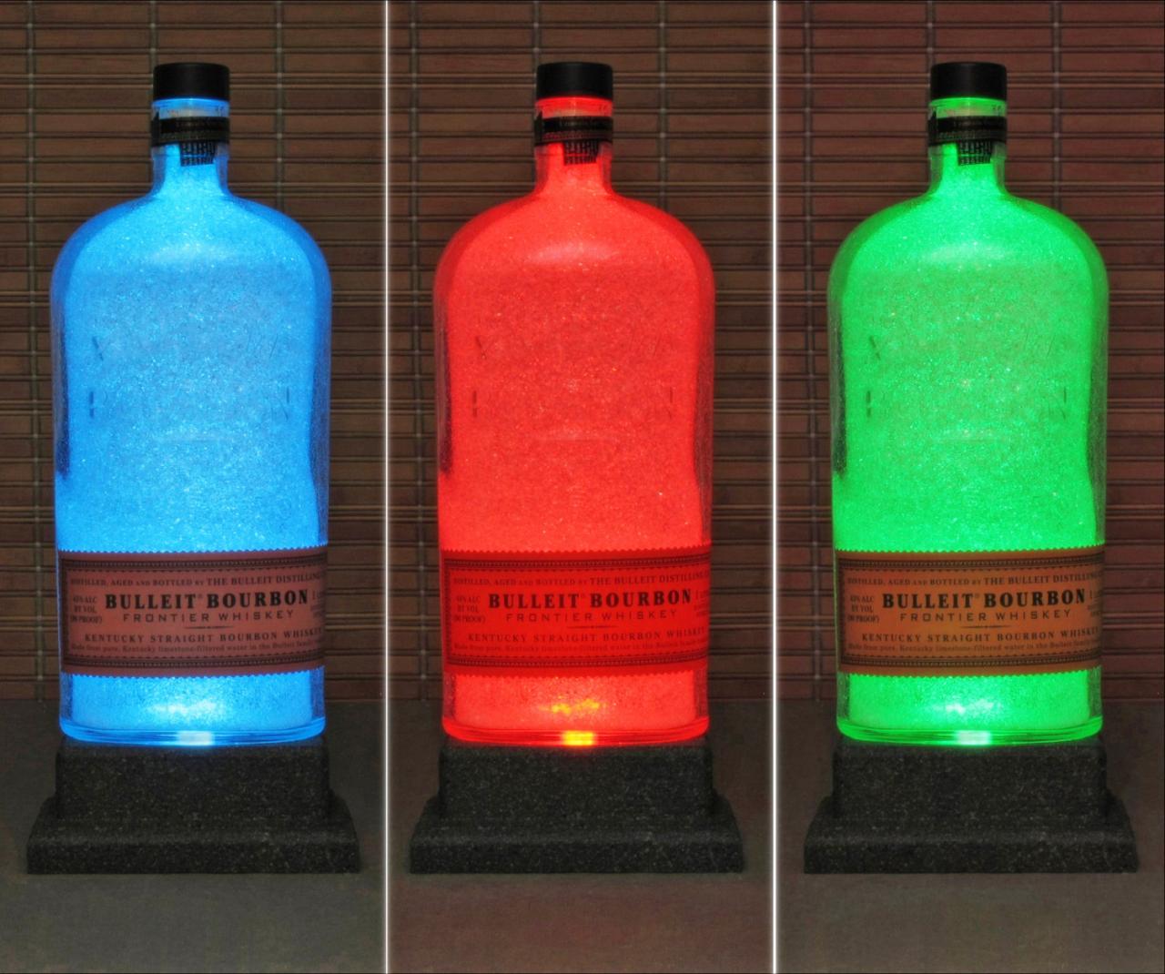 Bulleit Bourbon Kentucky Whiskey Led Remote Color Changing Liquor ...