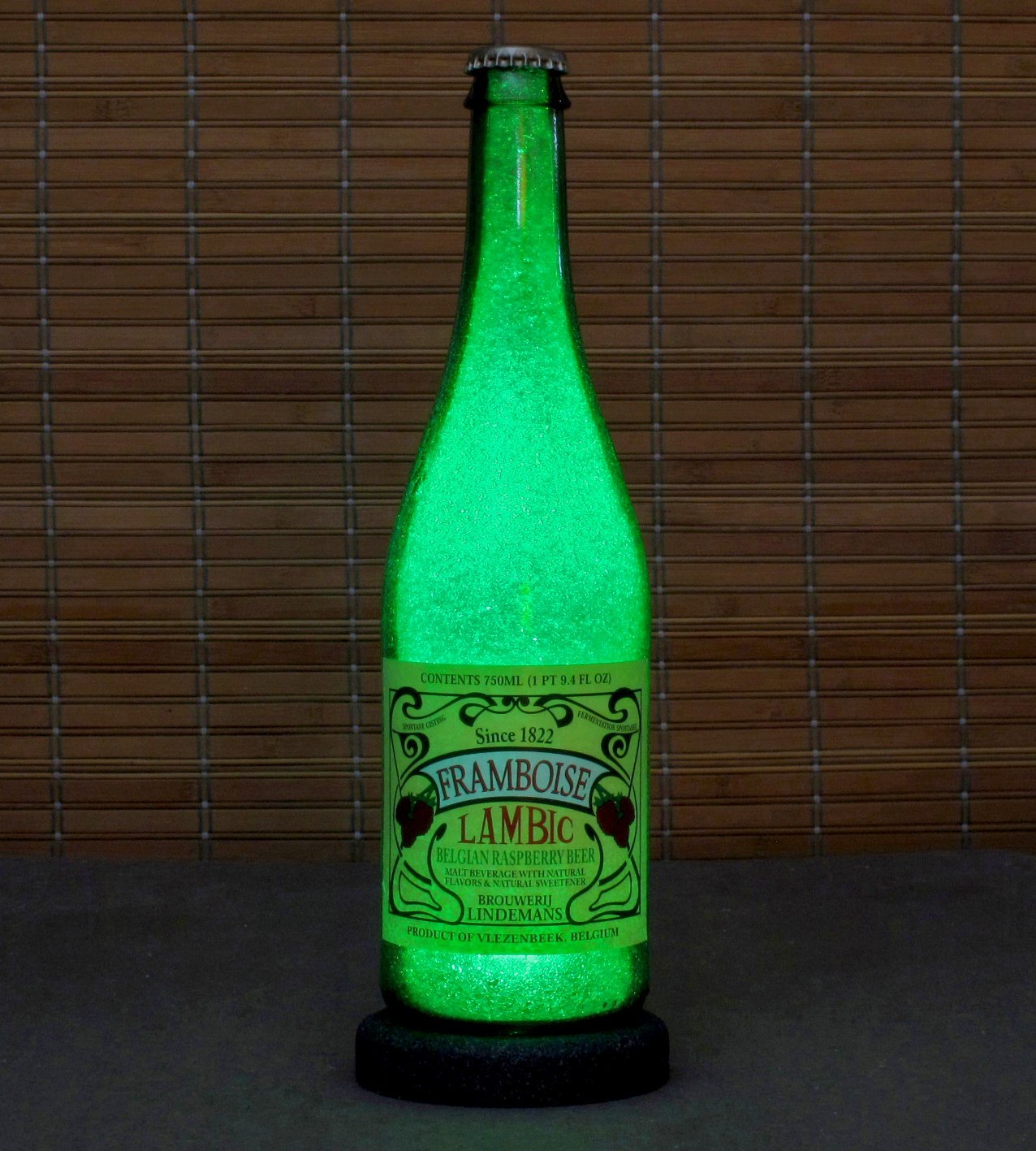 Lindemans Lambic Belgian Beer Framboise Raspberry Beer Bottle Lamp Bar ...