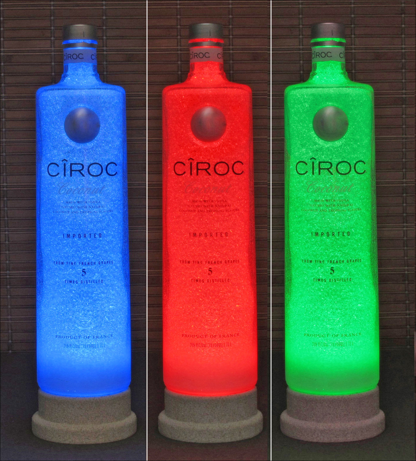 Ciroc Coconut French Vodka Big 1.75 Liter Remote Led Color Change ...