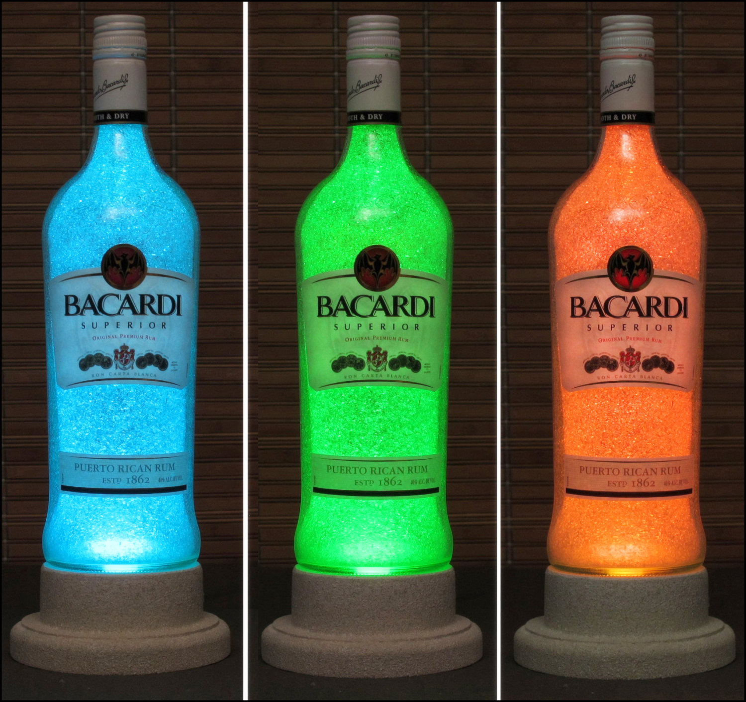Bacardi Rum Color Changing Led Remote Controlled Eco Friendly Rgb Led ...