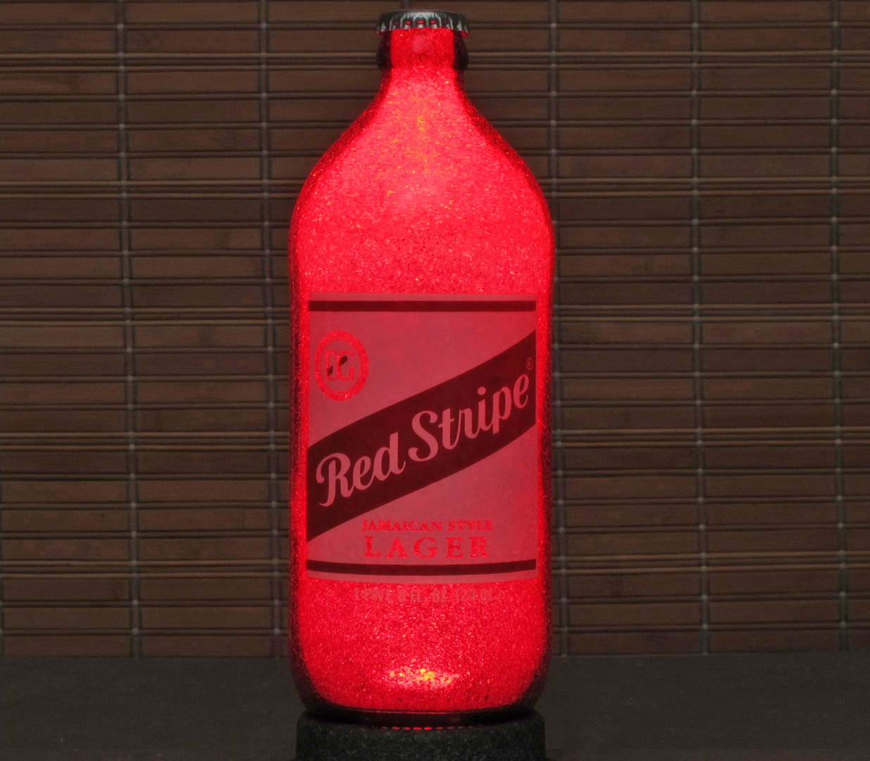 Red Stripe Beer 24oz Led Lighted Bottle Lamp Night Light Bar Man Cave ...